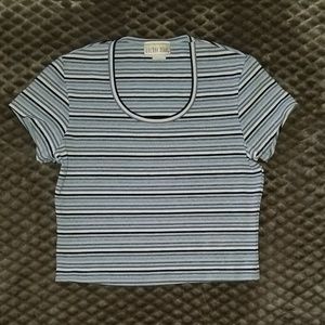 anchor blue | Tops | Vintage Anchor Blue Crop Tee | Poshmark